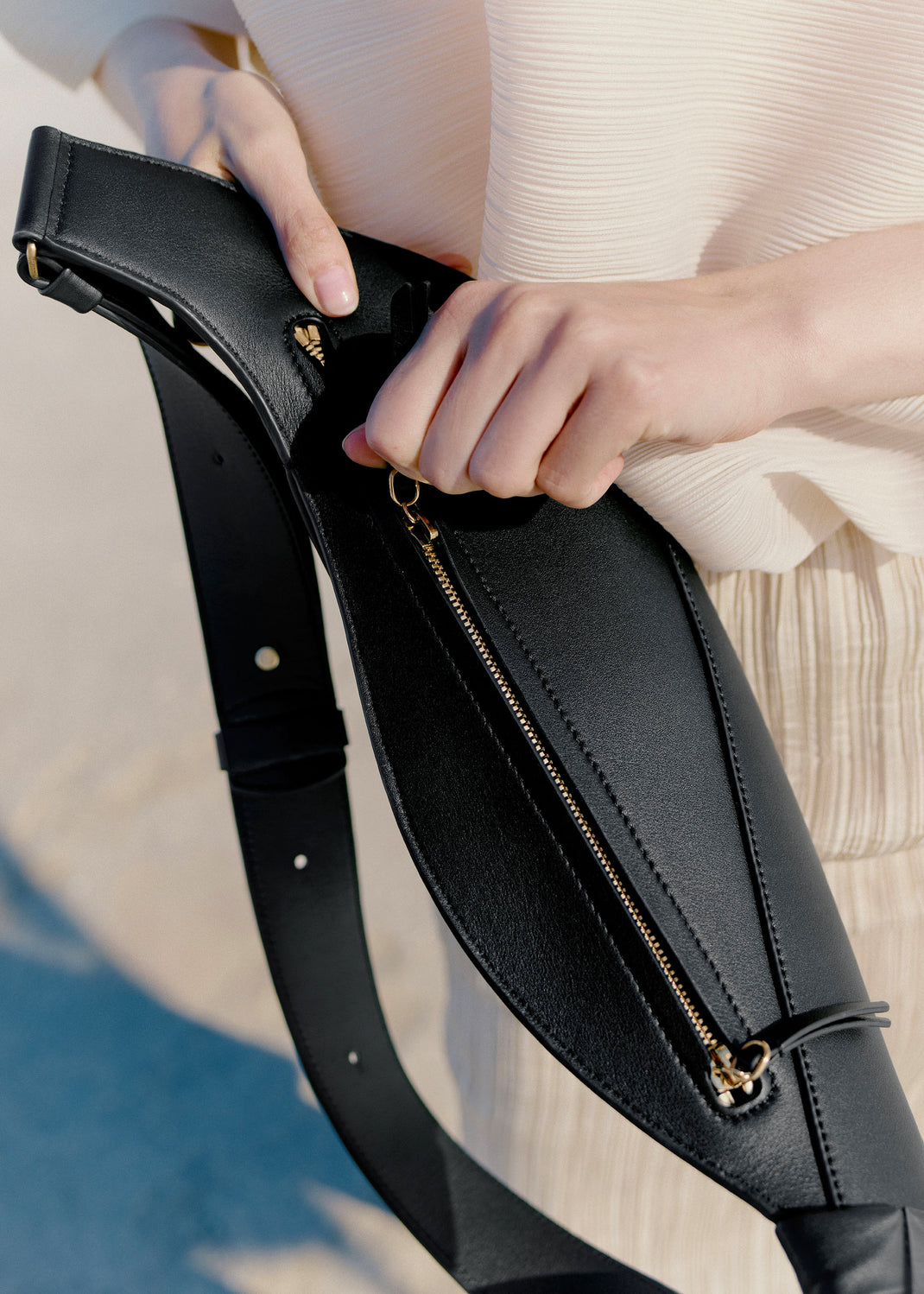 Polène | Bag - Neyu - Smooth Black