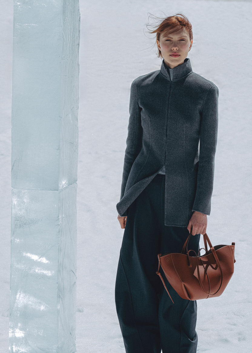 Polène | Bag - Cyme Mini - Textured Cognac