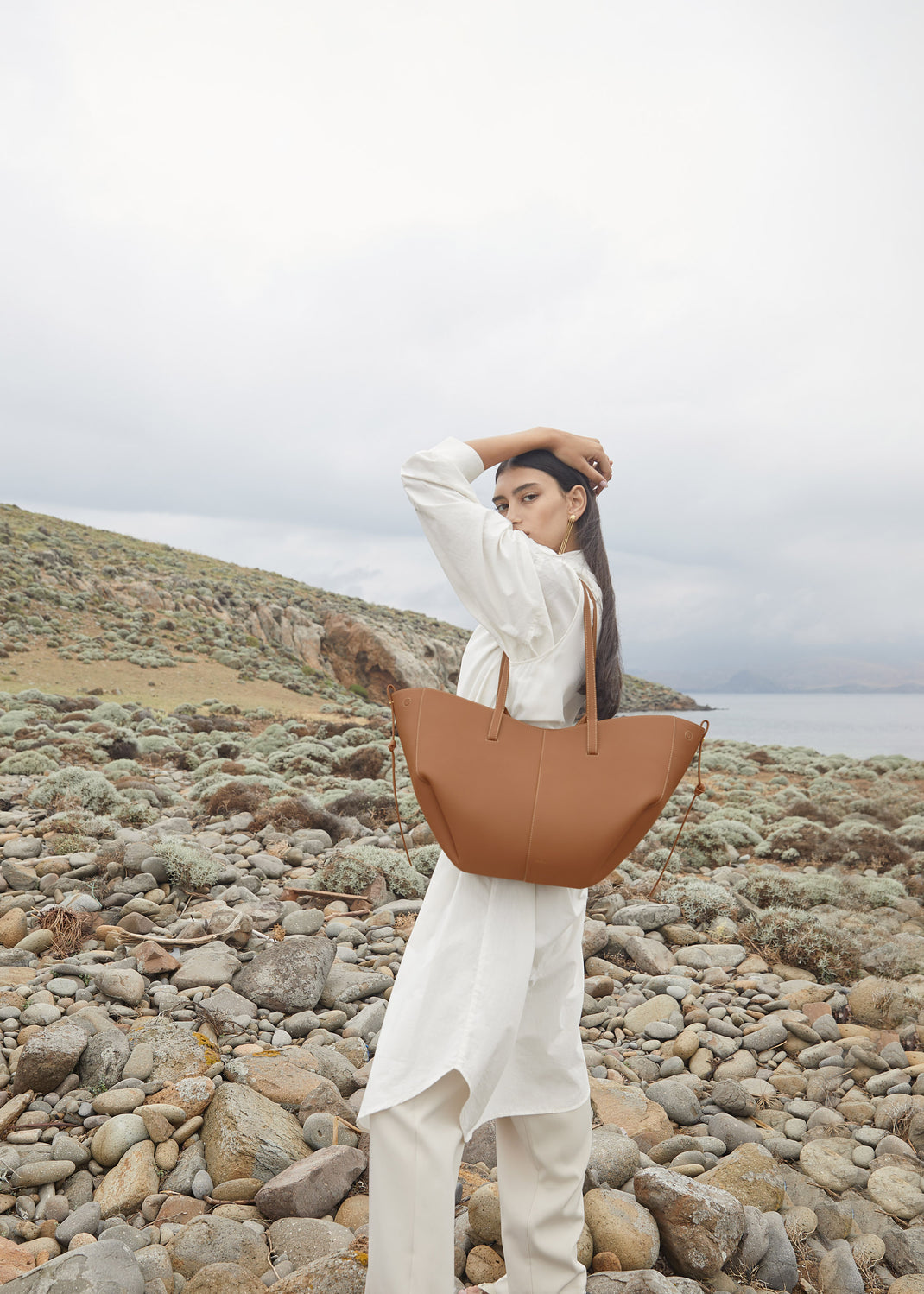 Polène | Bag - Cyme - Textured Camel